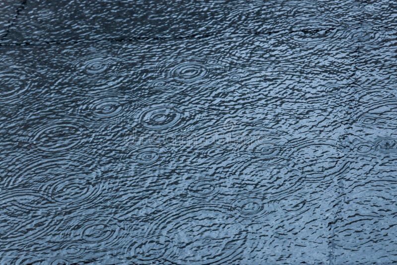 Circular Wavelets on the Surface of Water. Stock Photo - Image of ...
