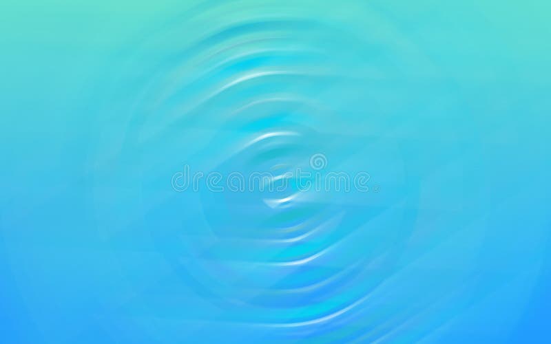 Circular Waves Blue Water Lens Background. Round Water Flows. Wavy ...