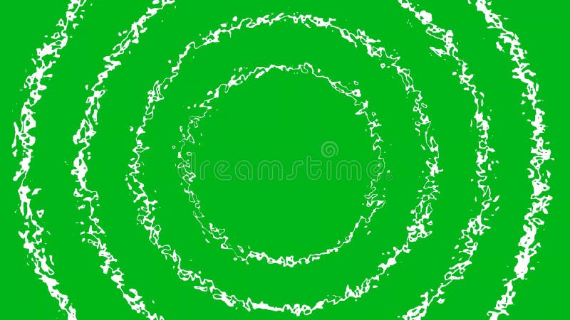 Circular Waves Pattern Motion Graphics with Green Screen Background ...