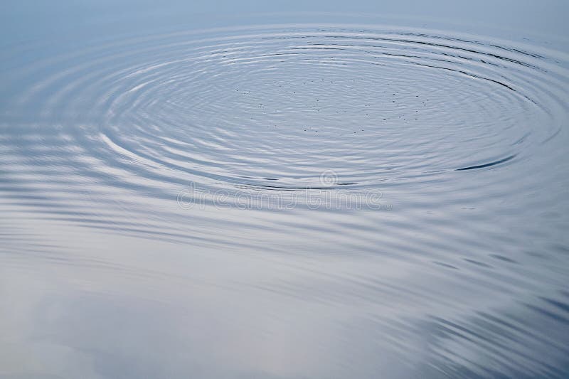 Circular Waves on the Water Stock Image - Image of natural, glitter ...