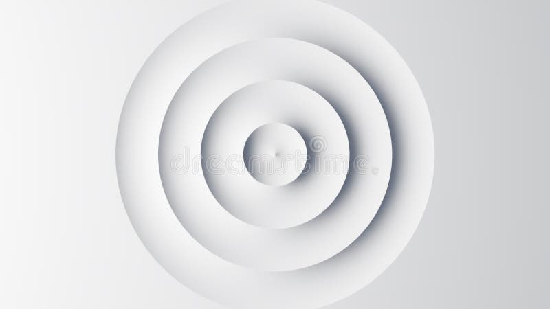 Circular Waves on a White Flat Surface Stock Illustration ...