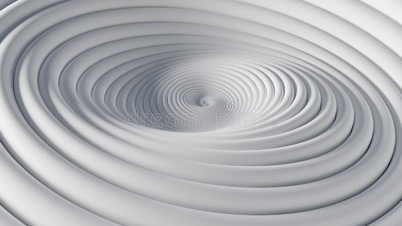Circular Waves on a White Flat Surface Stock Illustration ...