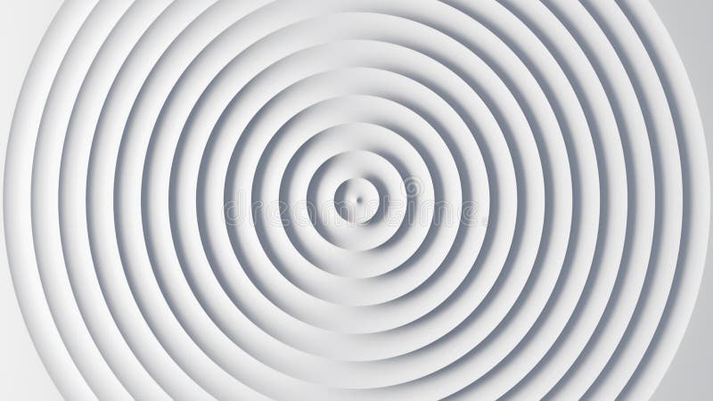 Circular Waves on a White Flat Surface Stock Illustration ...