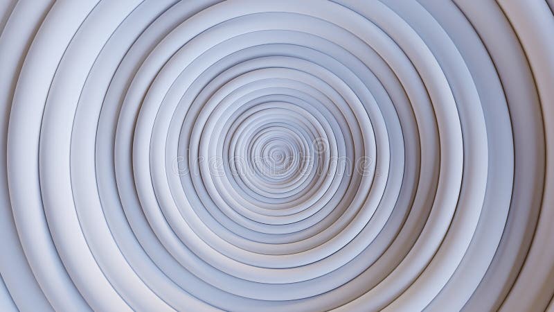 Circular Waves on a White Flat Surface Stock Illustration ...