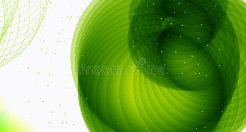Circular Waving Modern Abstract Background with Particles, Computer ...