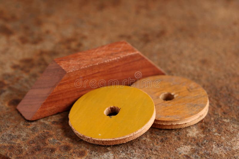 CIRCULAR and WEDGE SHAPED PIECES of WOOD Stock Image - Image of ...