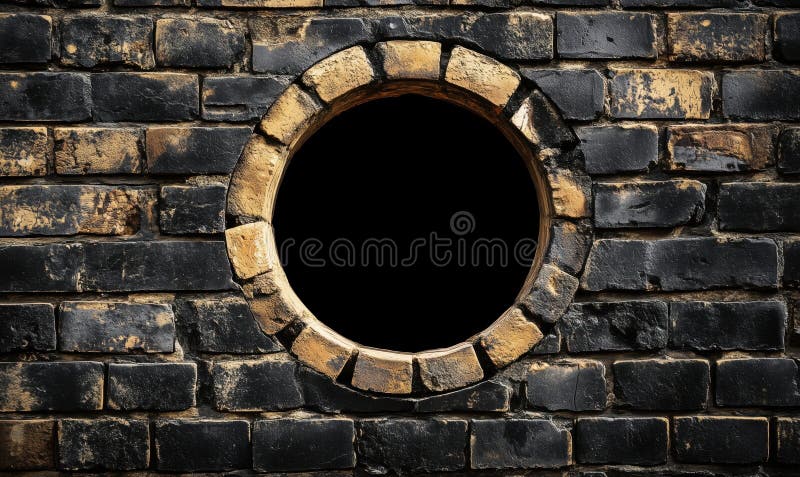Circular Brick Window stock photo. Image of window, building - 6503404