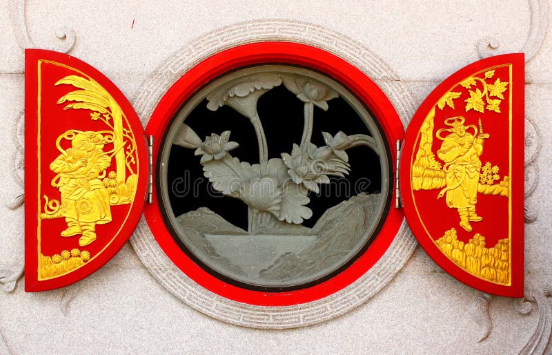 Circular Window Chinese Style Stock Photo - Image of house ...