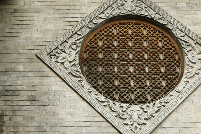 Chinese temple window stock photo. Image of structure - 16820826