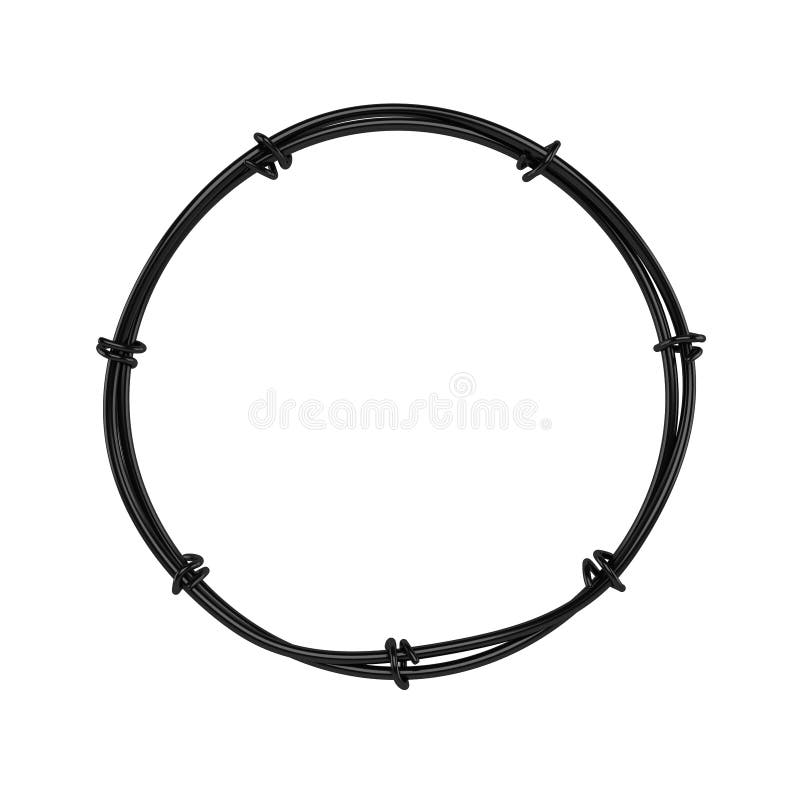 Circular Wire stock illustration. Illustration of border - 177393146