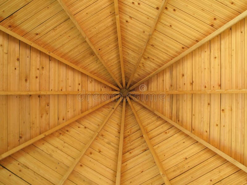 Circular wood roof stock image. Image of rows, lines, beams - 7266543