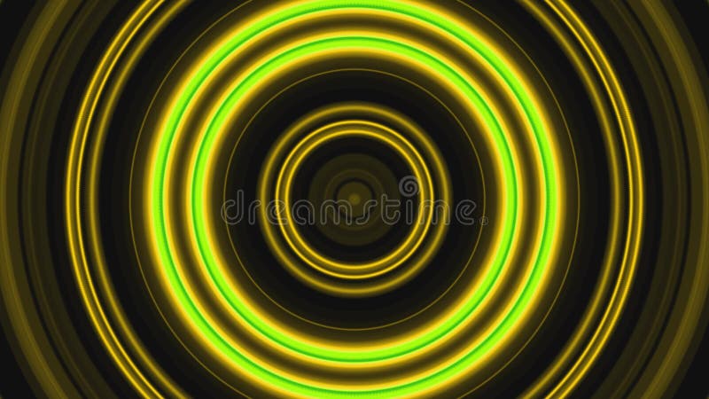 Circular Yellow Fast Motion Tunnel Pattern Stock Footage - Video of ...