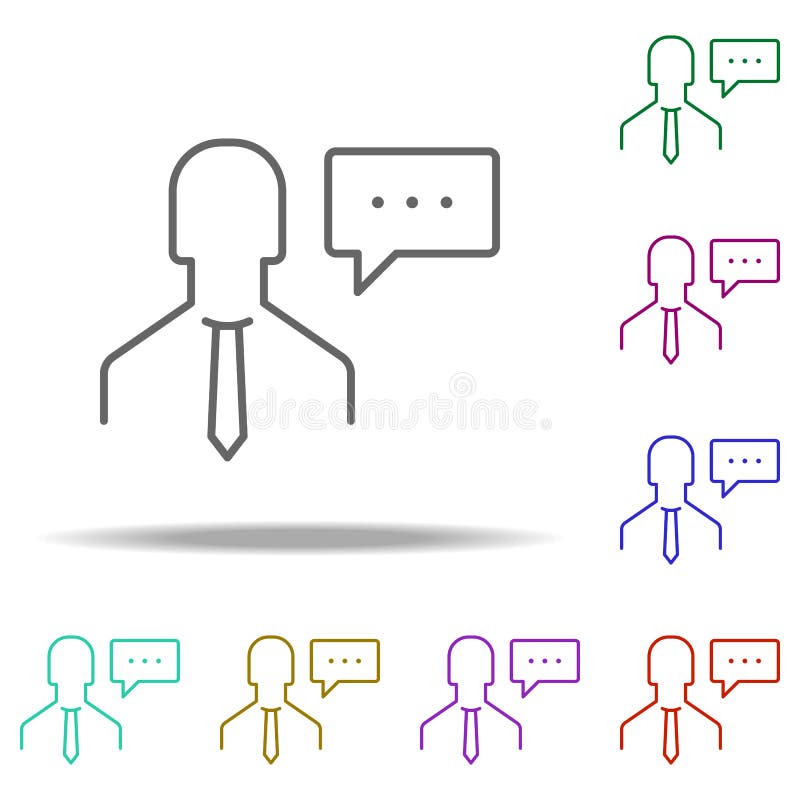 Circulation Director Icon. Elements of Business in Multi Color Style ...