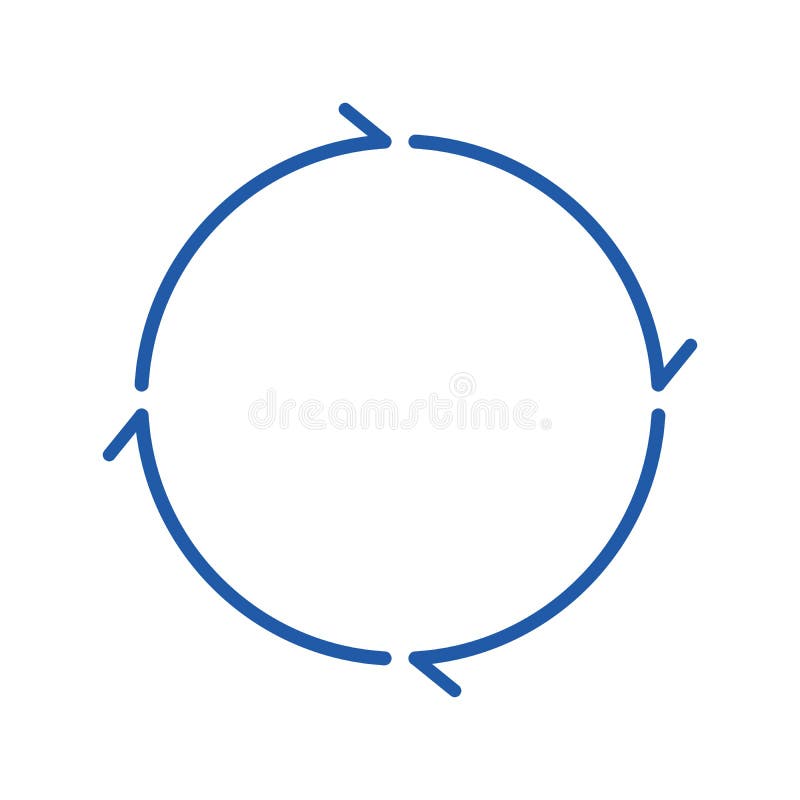 Circulation Image. Rotation Arrow Symbol. Design Element Stock Vector ...