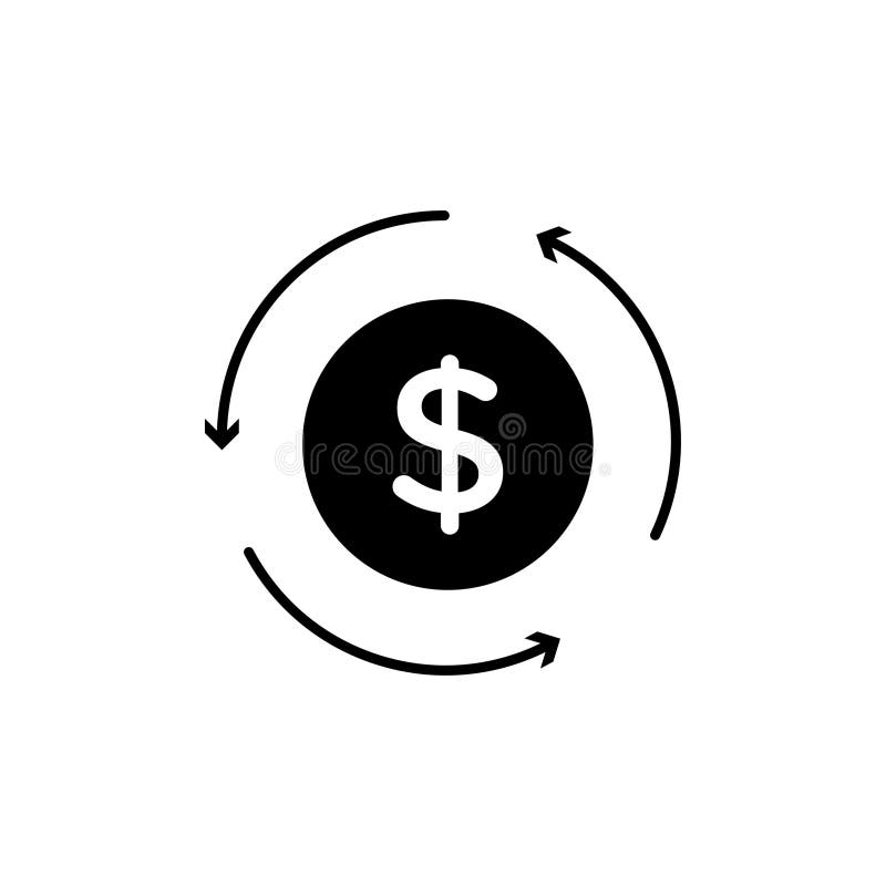 Circulation of Money Vector Icon Stock Vector - Illustration of ...