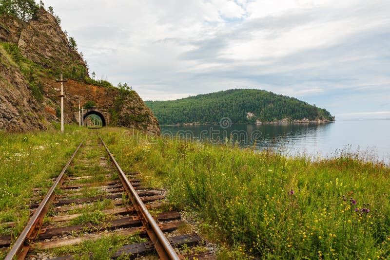 Circum-Baikal Railway, Russia Stock Photo - Image of rail, nature ... Circum-Baikal Railway, Russia Stock Photo - Image of rail, nature ...