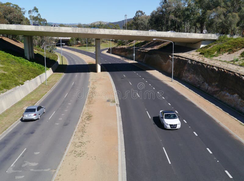 The Circumferential Drive in Canberra Stock Image - Image of orbital ...