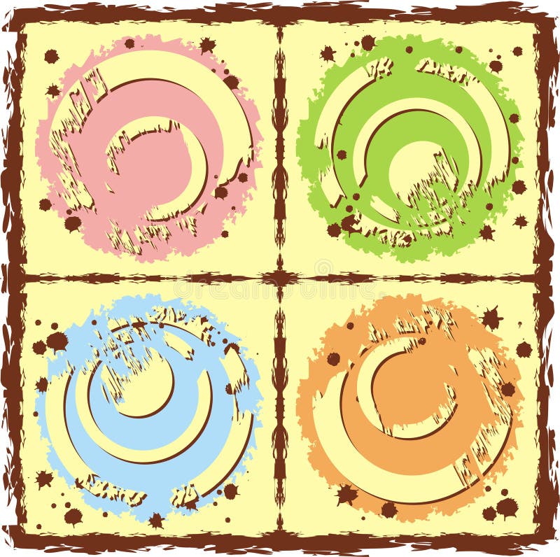 Circunda a Textura Do Grunge, Vetor Ilustração do Vetor - Ilustração de ...