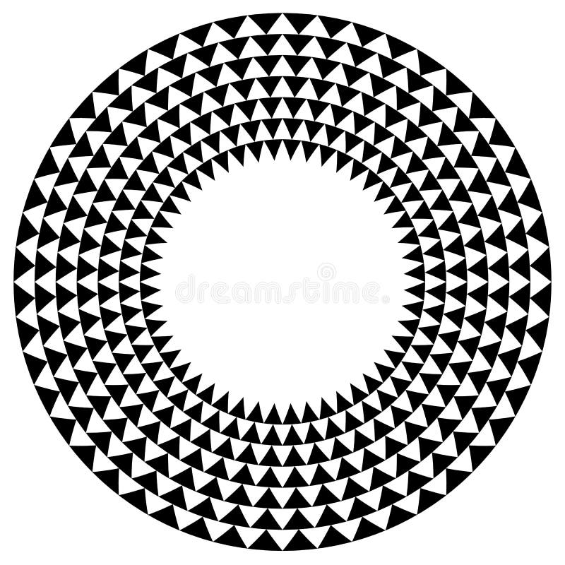 Circunde Con El Modelo Del Triángulo - Elemento Circular Texturizado ...