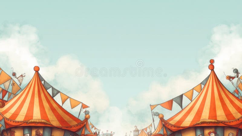 Circus Abstract Background. Illustration AI Generative Stock ...