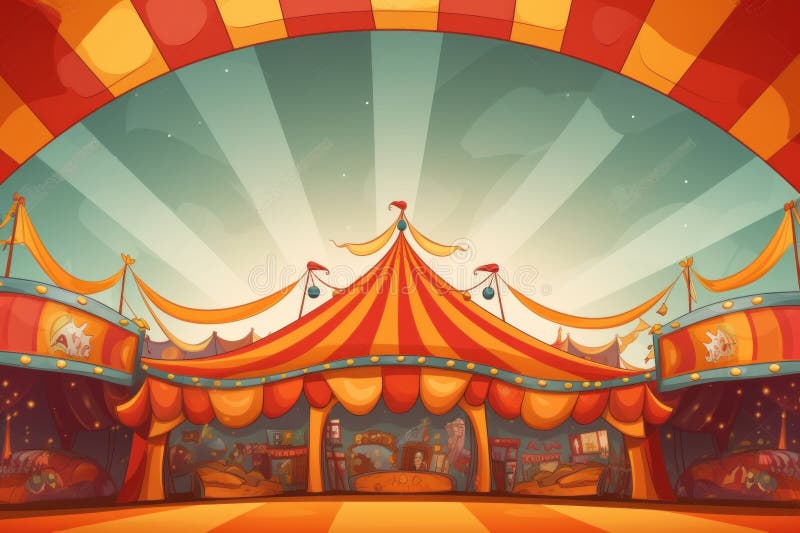 Circus Abstract Background. Illustration AI Generative Stock ...