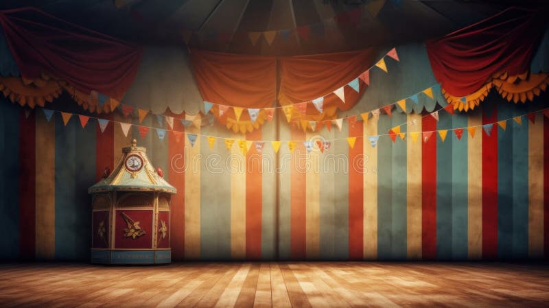 Circus Abstract Background. Illustration AI Generative Stock ...