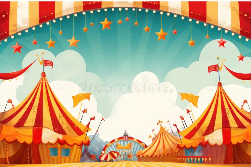 Circus Abstract Background. Illustration AI Generative Stock ...