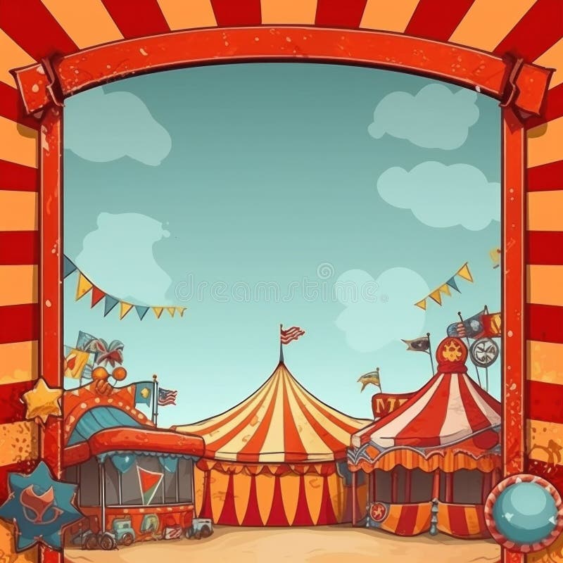 Circus Abstract Background. Illustration AI Generative Stock ...