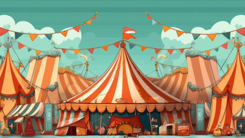 Circus Abstract Background. Illustration AI Generative Stock ...