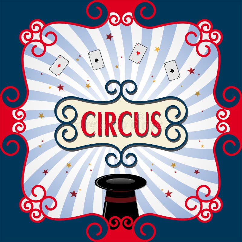 Magic Show Circus Poster Black Stock Illustrations – 178 Magic Show ...