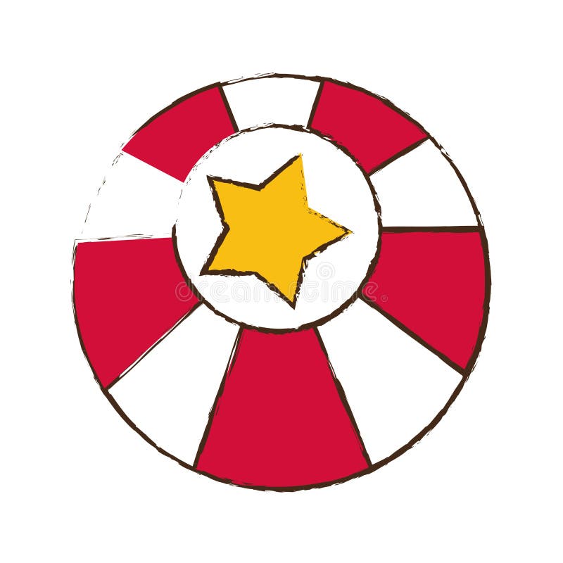 Circus ball star stock vector. Illustration of isolated - 81437379