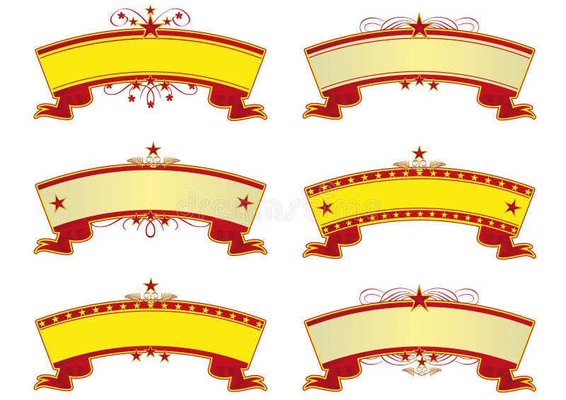 Circus banners stock vector. Illustration of leaf, event - 9894844
