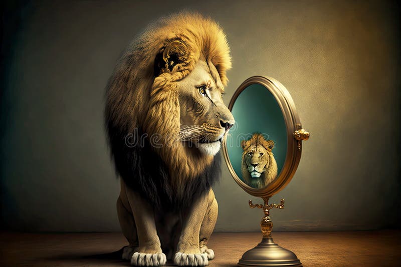 Lion Mirror Cat Stock Illustrations – 59 Lion Mirror Cat Stock ...