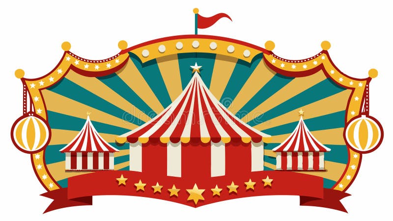 Circus carnival sign stock vector. Illustration of party - 342937269