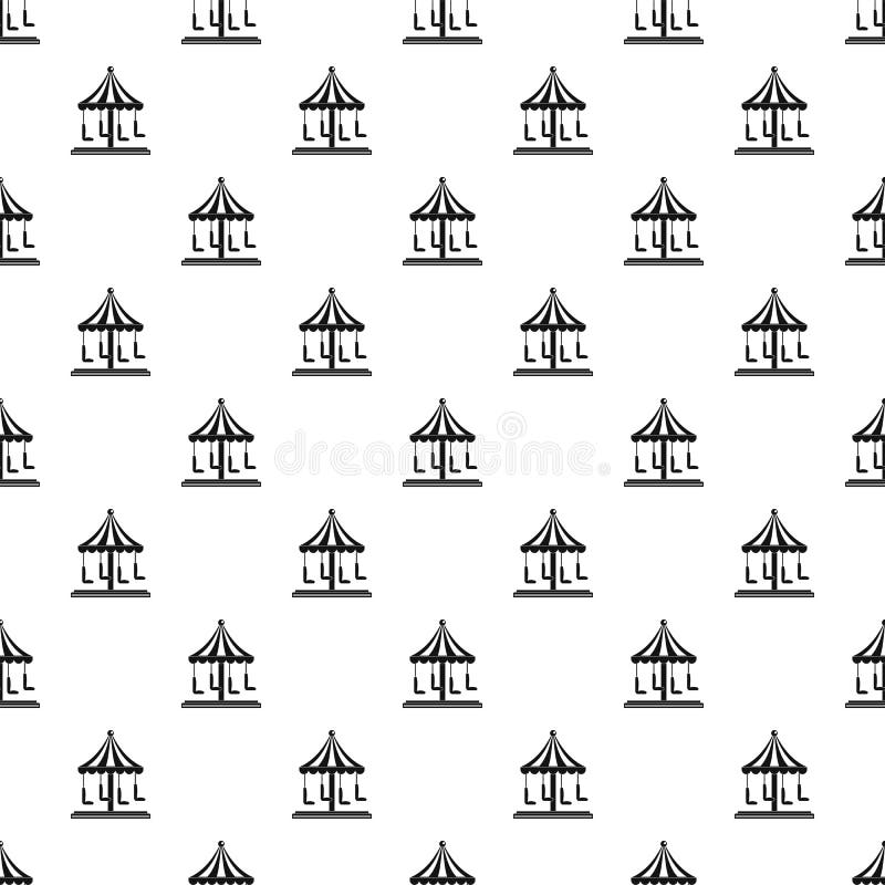 Circus Carousel Pattern Seamless Vector Stock Vector - Illustration of ...