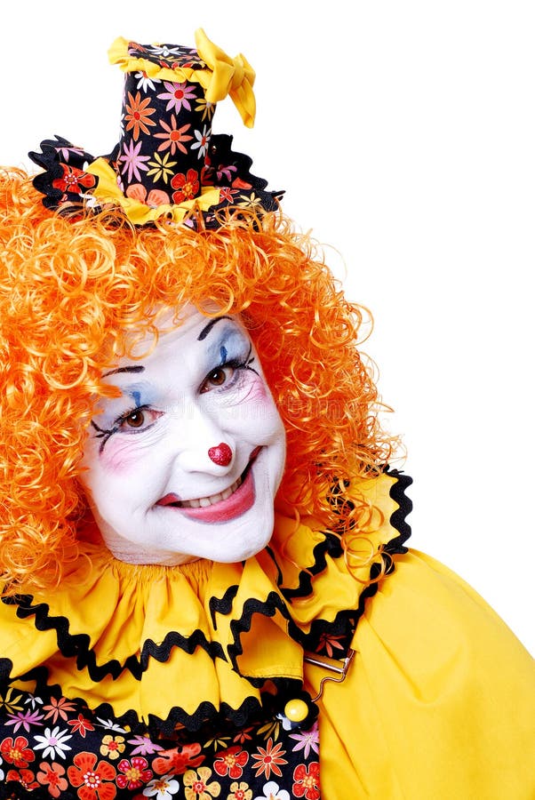 Female circus clown stock photo. Image of parties, false - 1578188