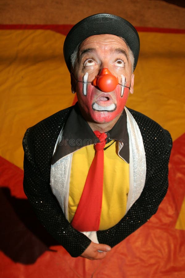 Circus clown stock photo. Image of lighting, grinning - 7390776