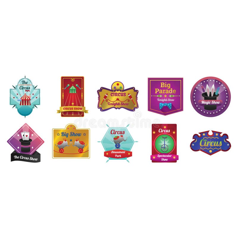 Circus Collection. Vector Illustration Decorative Background Design ...