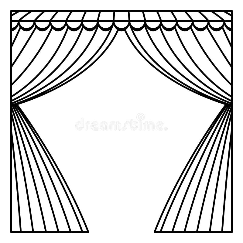 Circus curtain raises stock vector. Illustration of colors - 81435248