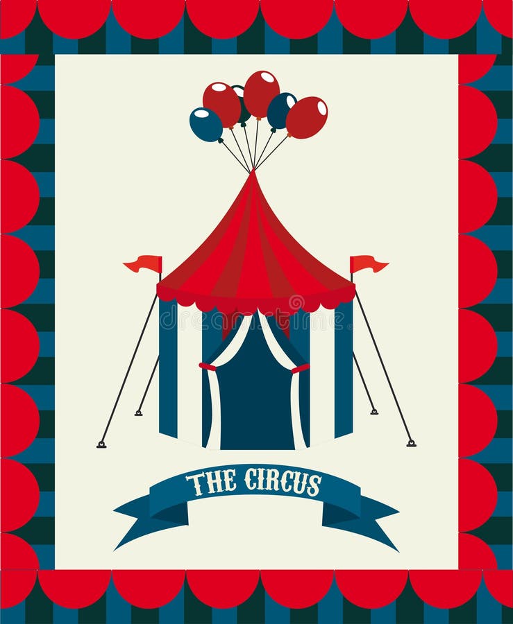 Circus design stock vector. Illustration of party, ribbon - 39453942