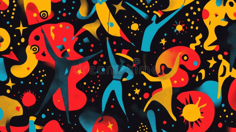 Circus Doodle Illustration, Unique Circus Design with a Playful Doodle ...