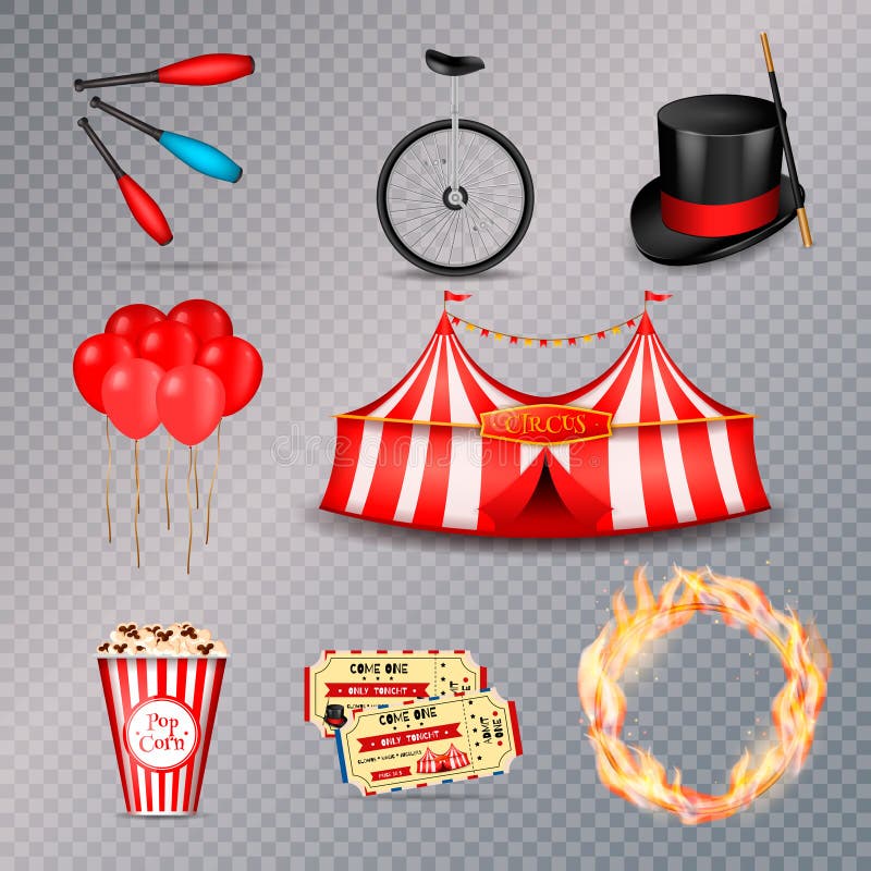 Circus Essential Elements Stock Illustrations – 7 Circus Essential ...