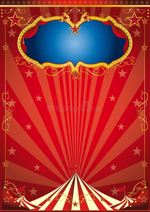 Red and Gold Circus Background Stock Vector - Illustration of design ...