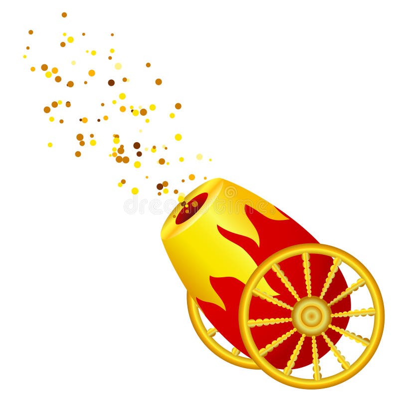 Cannon Shooting Candy Stock Illustrations – 15 Cannon Shooting Candy ...