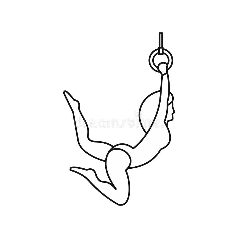 Acrobat Man Icon Vector Isolated on White Background, Logo Concept of ...