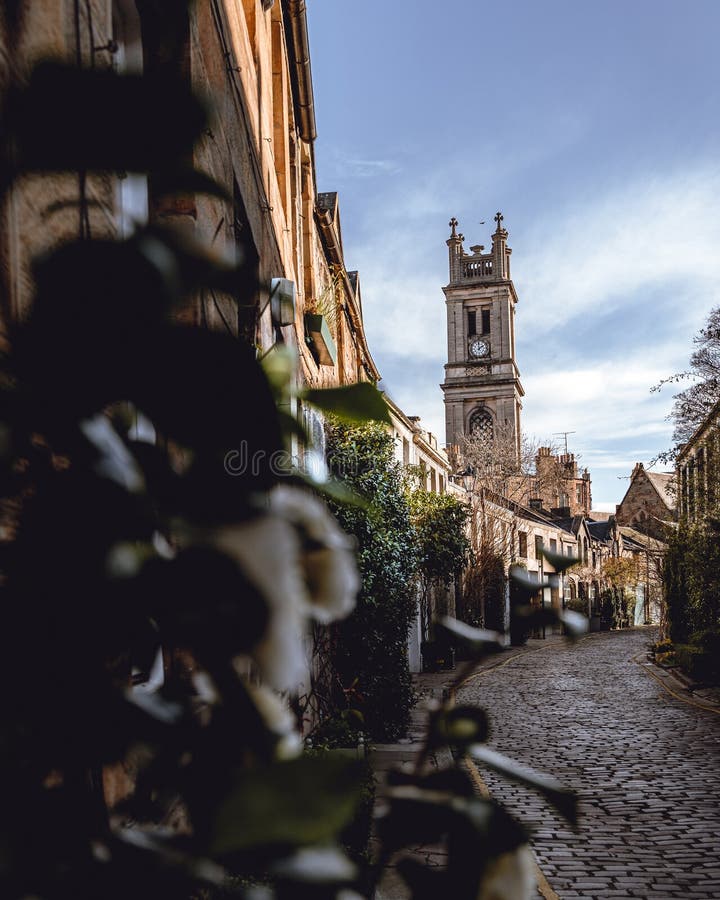 Saint Stephens Church Tower in Edinburgh Editorial Photography - Image ...