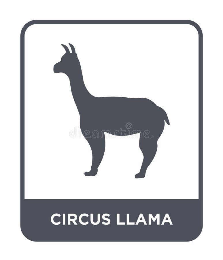 Llama icon, cartoon style stock vector. Illustration of card - 104471030