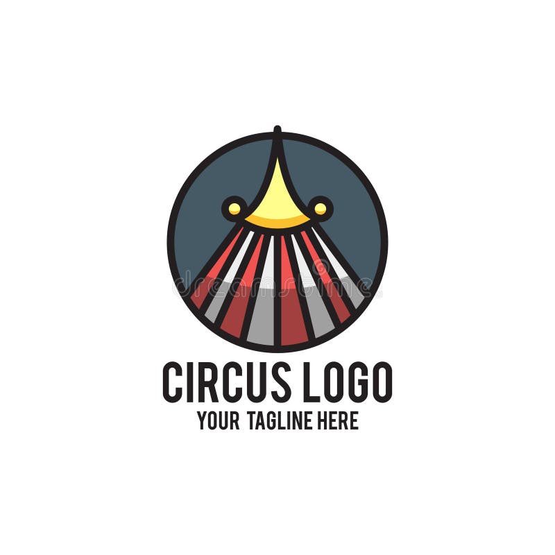 Circus Logo Design Modern Concept Stock Vector - Illustration of sign ...