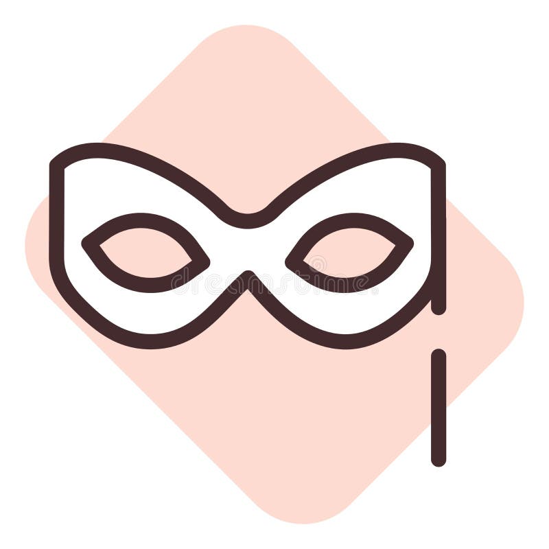 Mask, icon stock vector. Illustration of woman, makeup - 260370869