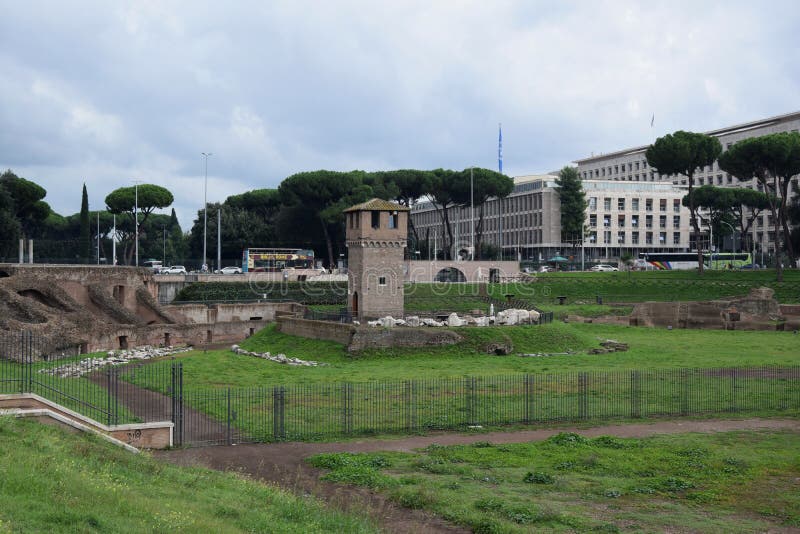 Circus Maximus in the City of Rome, Italy Editorial Image - Image of ...